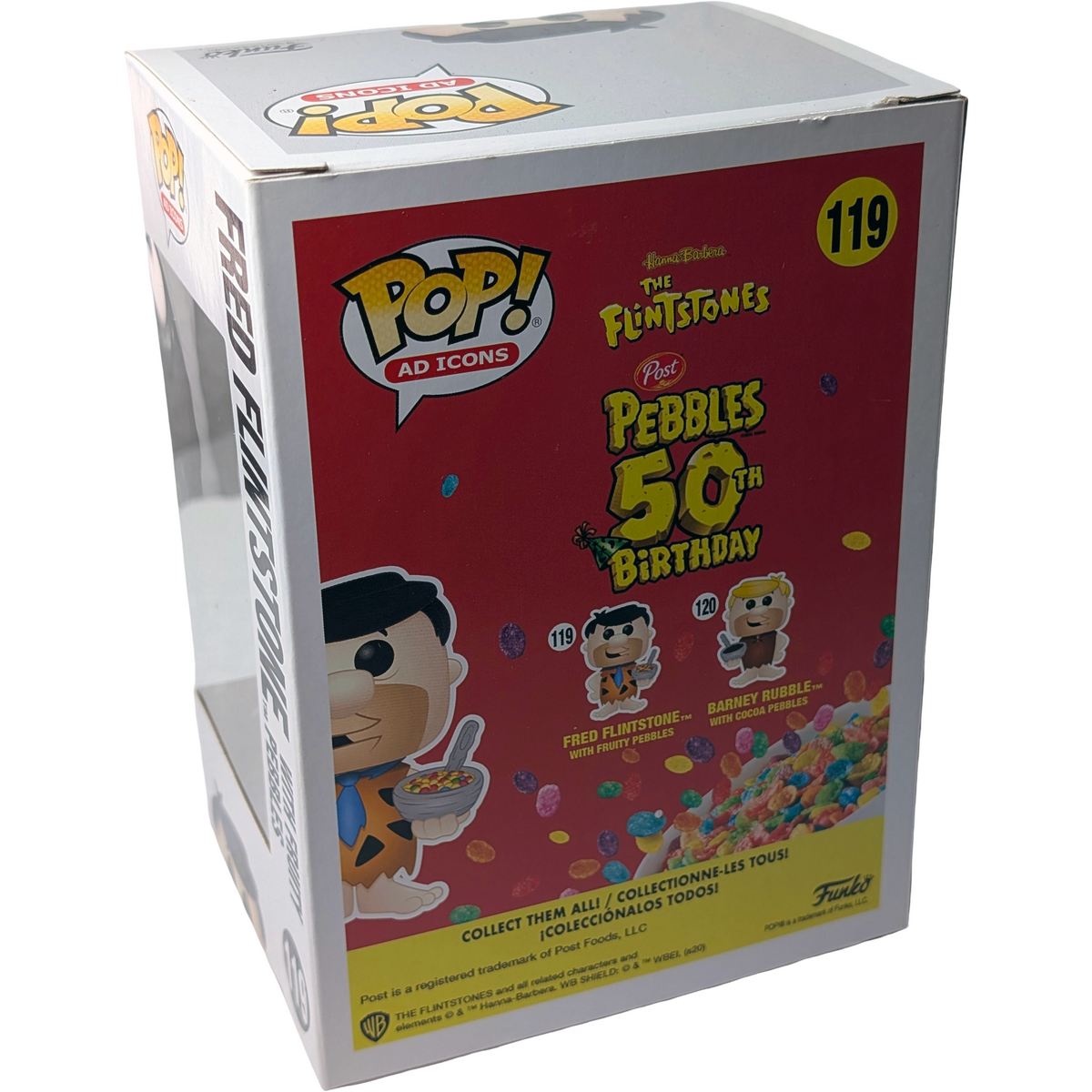 Funko POP! Ad Icons The Flintstones X Post Pebbles #119 Fred Flintstone ...