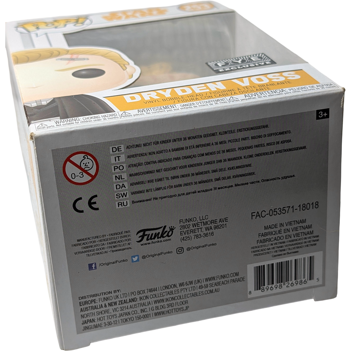 Funko POP! Star Wars Solo #253 Dryden Voss - FYE Exclusive - New, Non ...