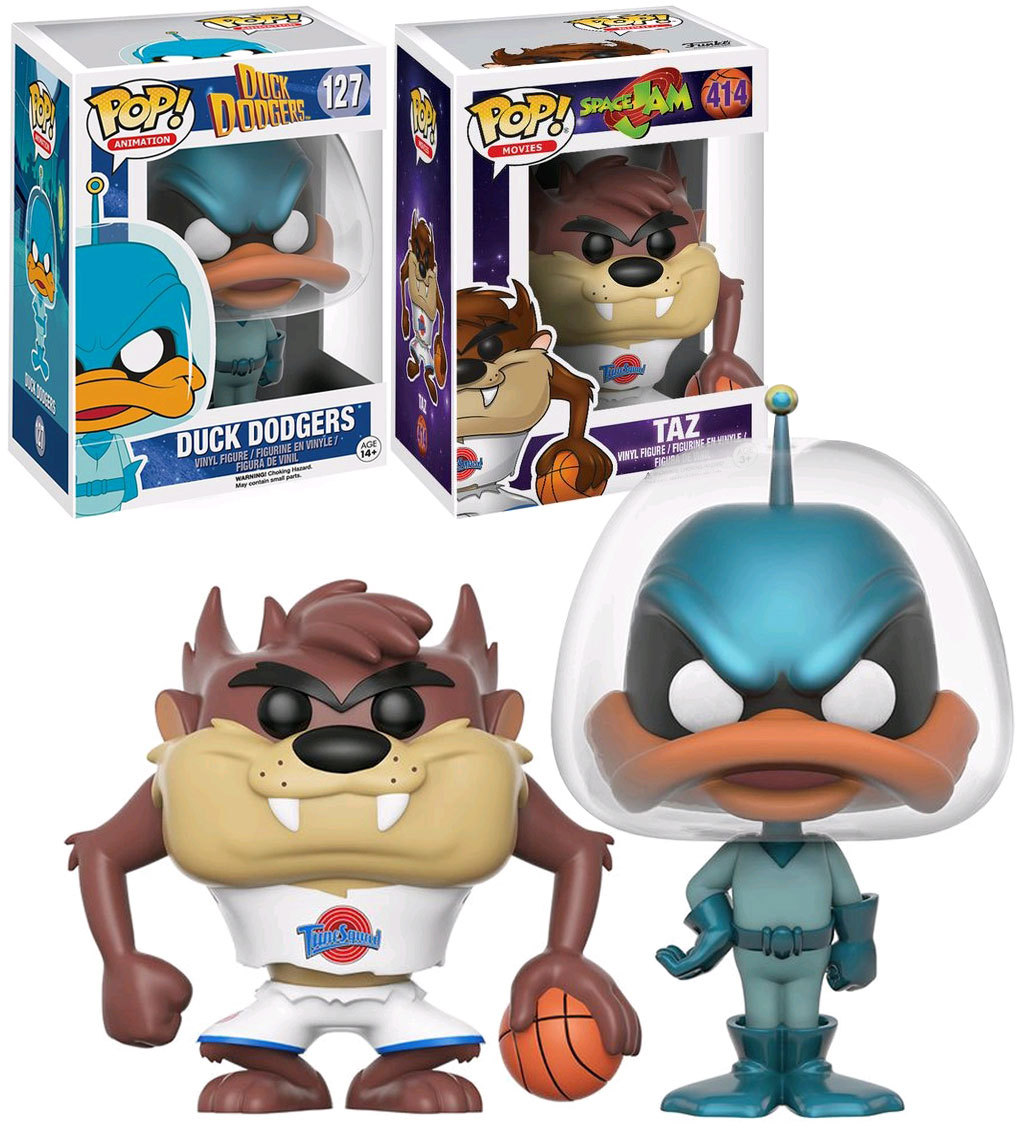 Funko Pop Looney Tunes Bundle 127 Duck Dodgers Daffy And 414 Space Jam