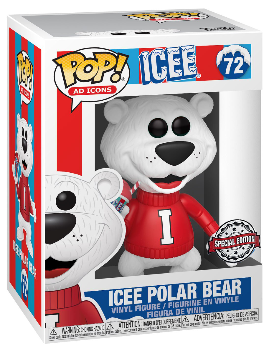 Funko Pop Ad Icons 72 Icee Polar Bear Holiday POP Vinyl New Funko Pop Ad Icons 72 Icee Polar Bear Holiday POP Vinyl New