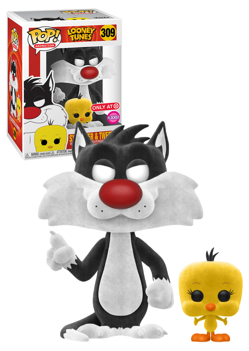 Funko Pop Looney Tunes 309 Sylvester And Tweety Flocked Limited