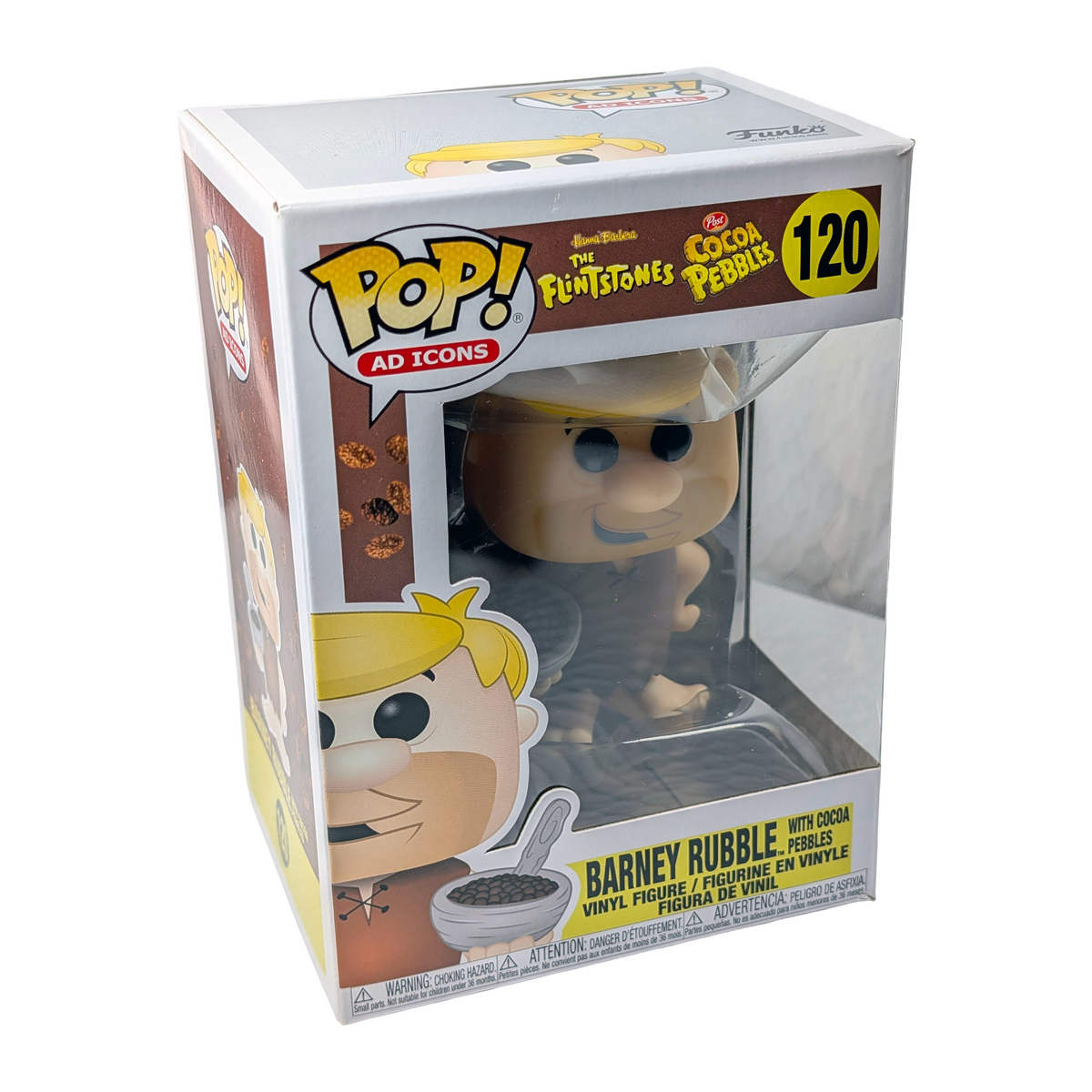 Funko POP! Ad Icons The Flintstones X Post Pebbles #120 Barney Rubble ...