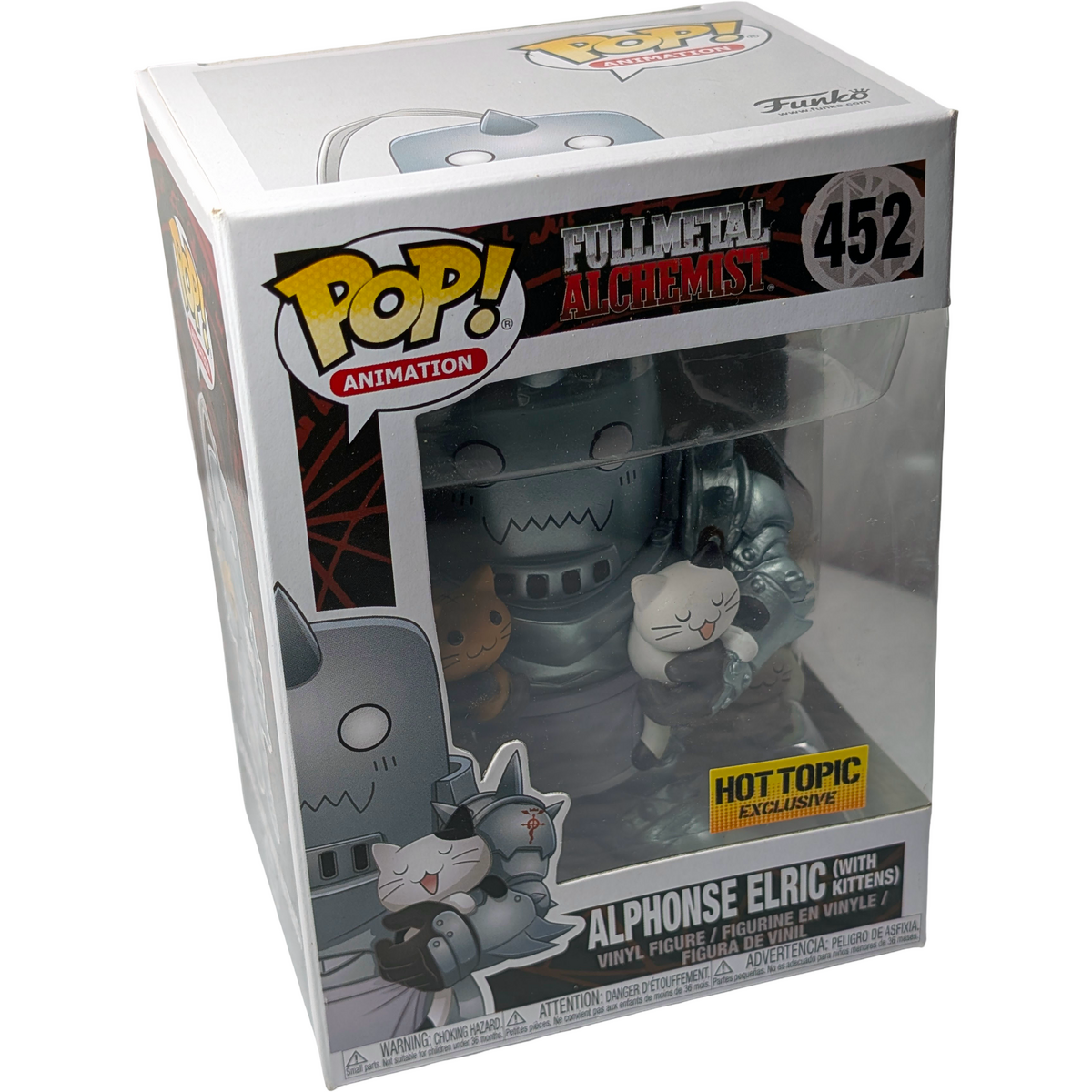 Funko POP! Animation Full Metal Alchemist #452 Alphonse Elric (With ...