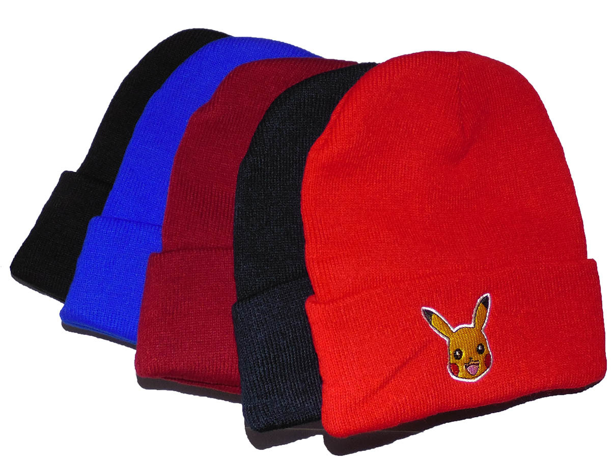 Pokemon Pikachu Knit Beanie - 5 Colours - 1 Size Fits All | Supportive ...