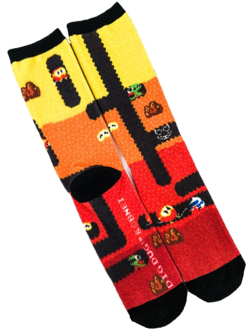 Dig Dug Crew Socks Loot Crate Exclusive New Mens Size 6 12 Dig Dug Crew Socks Loot Crate Exclusive New Mens Size 6 12