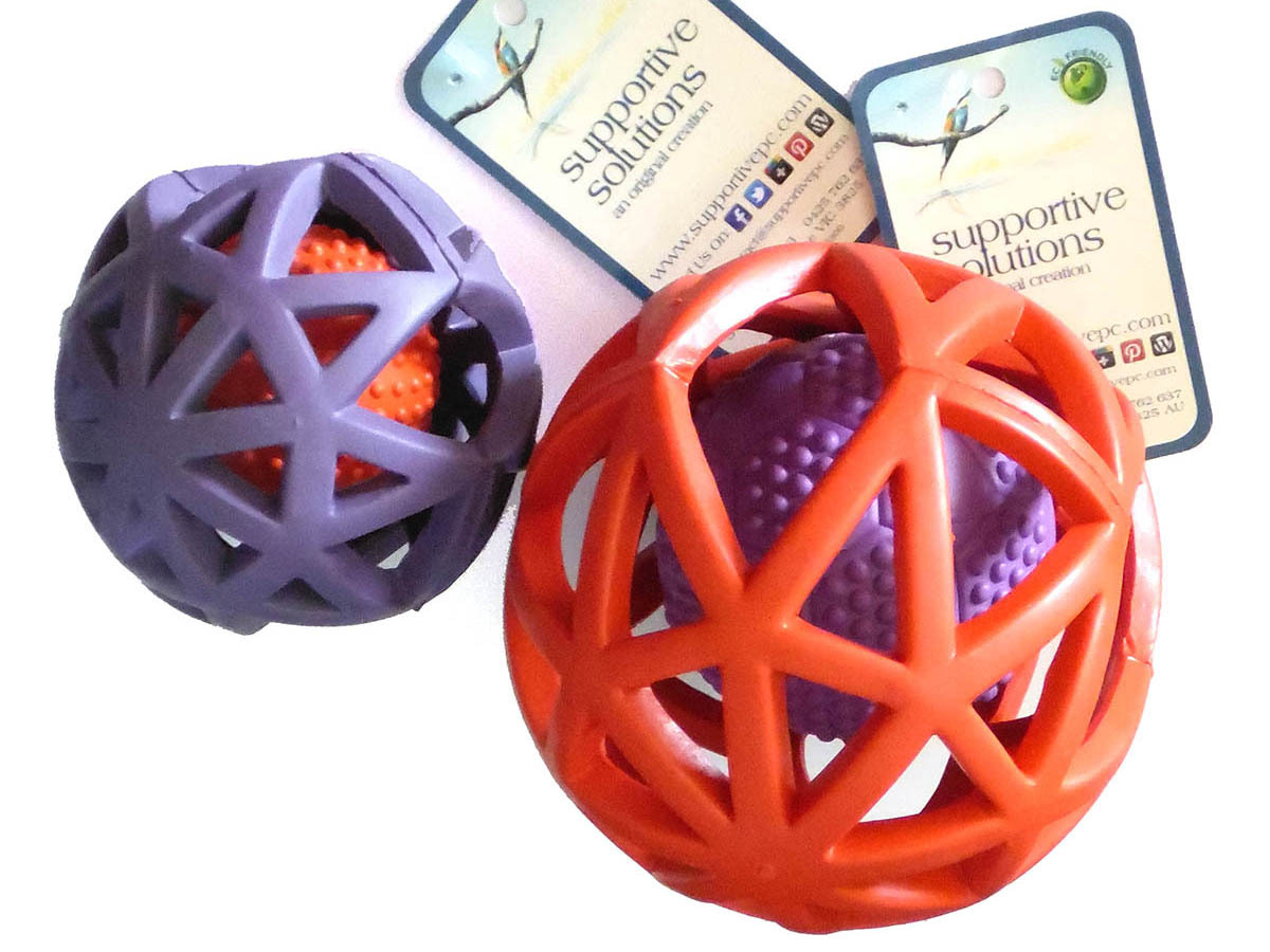 Supportive Solutions Squeaky Combo Puzzle Ball - Two Size Options ...